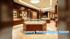 Luxury Solid Wood Watch Display Island for Retail Stores