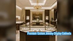 Custom Wooden Jewelry Display Cabinet for Retail Shops