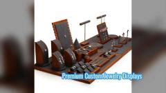 Premium Wooden Jewelry Display Props for Retail Showrooms