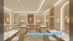 Luxury Solid Wood Jewelry Display Cabinet for Retail