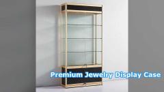 Premium Lockable Jewelry Display Case with LED Lighting