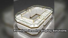 Modern Glass Jewelry Showcase for Luxury Retail Displays
