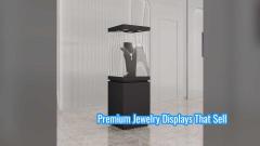 Custom Jewelry Display Case with LED Lighting for Retail