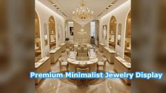 Minimalist Jewelry Island Display Cabinet Custom Design