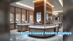 Custom Jewelry Island Display Cabinet Secure Retail Solution