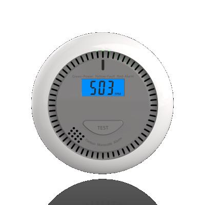 China 10 Year Lifespan CO Carbon Monoxide Detector with Electrochemical Sensor and EN50291 Certification for sale