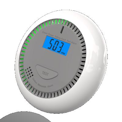 China 10 Year Battery Life CO Carbon Monoxide Detector with Electrochemical Sensor and ABS Fireproof Housing for sale