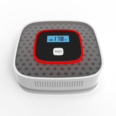 China OEM Voice Carbon Monoxide Alarm with LCD Display and Electrochemical Sensor for sale