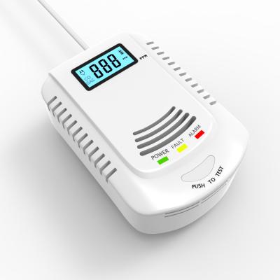 China Dual Sensor Gas Carbon Monoxide Detectors Wall Mounted Gas And CO Detector for sale