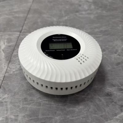 China 10-Year Lithium Battery Smoke Carbon Monoxide Detector with Dual Sensor System and ABS Fireproof Material for sale
