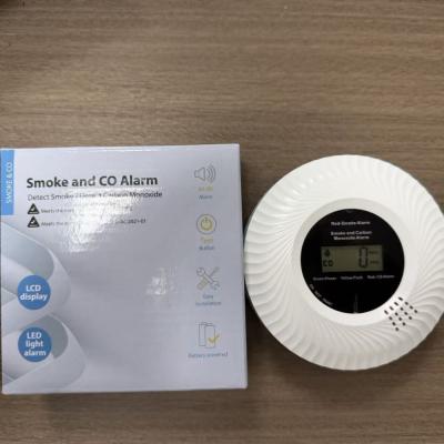 China 10-Year Battery Life Smoke and CO Detector with Photoelectric/Electrochemical Sensor and 85dB Alarm Sound for sale