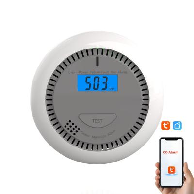 China WiFi Smart CO Detector with Tuya APP Remote Monitoring and 10-Year Lifespan Carbon Monoxide Alarm for sale