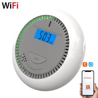 China Smart Tuya WiFi Carbon Monoxide Detector with Real Time Alert System and 10-Year Lifespan for sale
