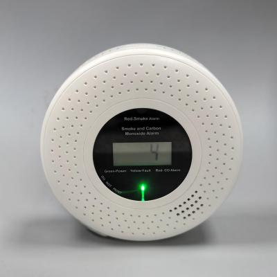 China 10-Year Lifespan Smoke and Carbon Monoxide Detector with Photoelectric/Electrochemical Sensor and 85dB Alarm Sound for sale