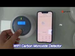 smart wifi carbon monoxide detector 4.5v wireless co detectors with 10 year sensor