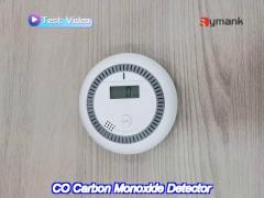 10-year lifespan carbon monoxide detector with electrochemical sensor and 85db alarm sound