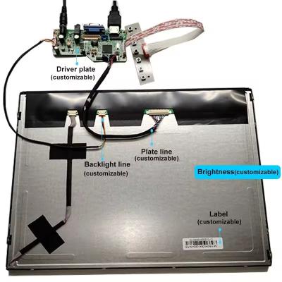 China 15 Inch Industrial Sunlight Readable LCD Screen Monitor Module 1024x768 Customized Te koop