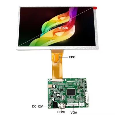 Cina Modulo LCD RGB da 9 pollici 800*480 schermo LCD industriale pannello pixel in vendita