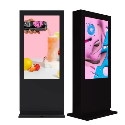 China 75-Inch 3000Nits Brightness IP65 Waterproof Outdoor Digital Signage for Advertising and Shopping Malls for sale