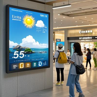 China 55 Inch Outdoor LCD Advertising Machine with 4000Nits Brightness and IP67 Waterproof Digital Signage for sale