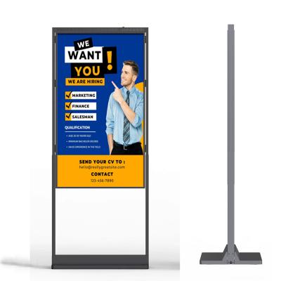 China High Brightness 3000nits Stainless Steel Android OS Digital Signage Advertising Kiosk for Indoor Outdoor Use for sale
