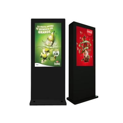 China 55-inch Waterproof Outdoor Digital Signage with 2000nits Brightness LCD Advertising Kiosk for sale