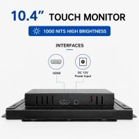 China 10.4 Inch 1000 Nits Industrial Touch Monitor Sunlight Readable HDMI Capacitive Display for sale