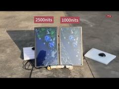 21.5 polegadas 3000 Cd/m2 Luz solar Lâmina LCD Legível Luz de fundo LED Alto brilho Lâmina LCD Super brilhante Exibição exterior