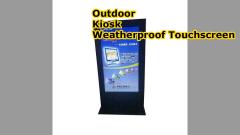 Outdoor Kiosk 49 Inch Lockable Touchscreen