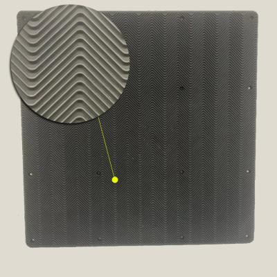 China Black Equine Pool Mats Rubber Horse Stall Mats With Q235 Steel Plate for sale