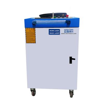 Cina Stainless Steel Morning Laser Paint And Rust Removing Continuous Fiber Laser Cleaning Machine in vendita
