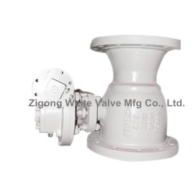 PTFE Sealing 300LB Pipeline Ball Valve 8x6'' One Piece Cast Steel Body