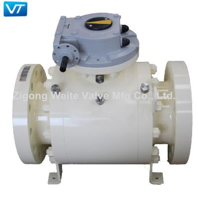 Cina Valvola bidirezionale montata orecchione di forgia d'acciaio della guarnizione verso l'alto della valvola a sfera in vendita