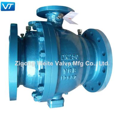 Cina Valvola a sfera flangiata API Standard api 6D api 598 di acciaio al carbonio ISO5211 in vendita