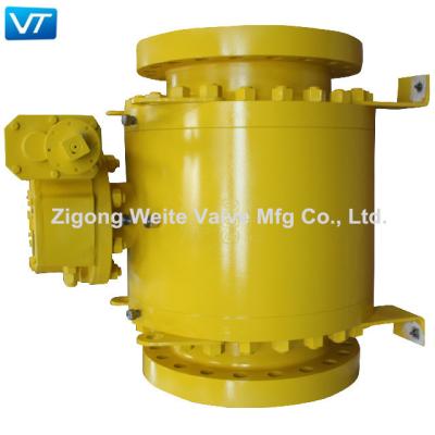 Cina LF2 ha forgiato il corpo spaccato montato orecchione d'acciaio della valvola a sfera della conduttura in vendita