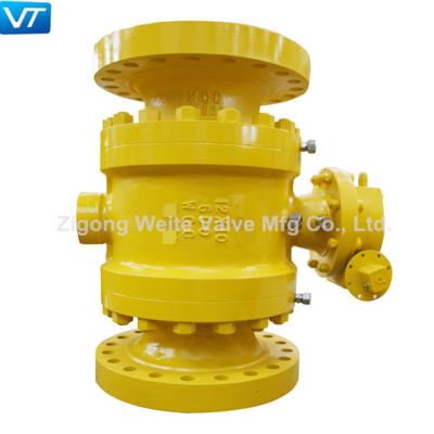 Cina Blocchetto e emorragia del doppio della valvola a sfera montati orecchione 600lb WCC di api 607 in vendita
