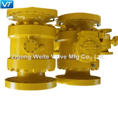Cina RPTFE ha forgiato il corpo di sigillatura molle d'acciaio della valvola WCC della valvola a sfera di galleggiamento api 6D in vendita