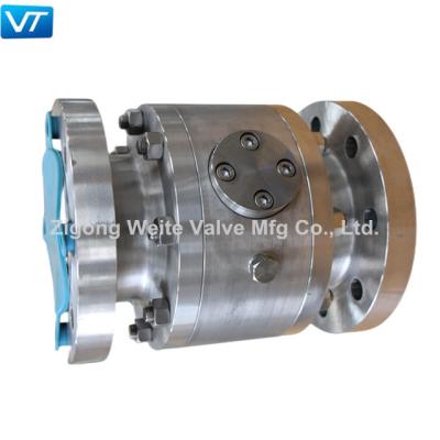 Cina Gambo corrosivo del corpo A182-F304 della valvola a sfera A351 CF8 di pressione bassa di media in vendita