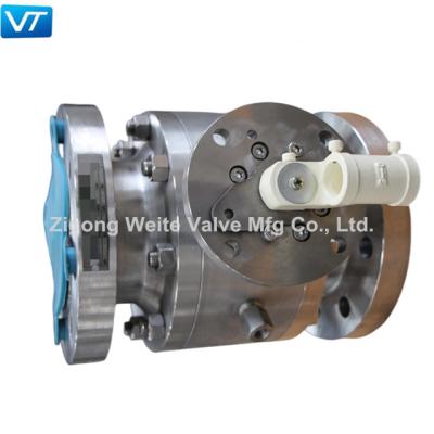 Cina La leva di api 607 ha fatto funzionare l'anti valvola a sfera statica CF3 dell'estremità della flangia della valvola a sfera in vendita