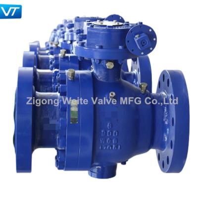 Cina Stelo valvola a sfera montato su perno in acciaio al carbonio classe 8 pollici F316 in vendita