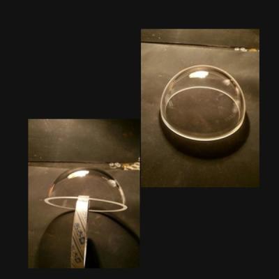 China round Dia3mm-300mm JGS1 Quartz Crystal optical usage Meniscus Spherical Lenses for sale