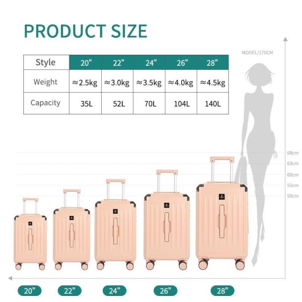 Quality 1683Convenient Travel Companion Aluminum Suitcase with 4 Wheels and Telescopic for sale
