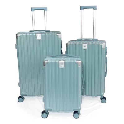 China 3 piece hard shell suitcase set with Spinner Wheels Hardside Suitcases 20/24/28 Inch TSA Lock USB Charging Cup Holder Makeup Bag for Men Women abs hard shell luggage for sale