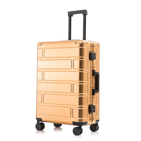 Quality Aluminum Suitcase with Aluminum-Magnesium Alloy USB Power Port and Scratch-resistant Travel Suitcase for sale