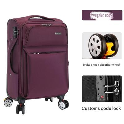 China Waterproof and Scratch-Resistant Oxford Cloth Suitcase with Password Lock and Zipper Closure in Upgraded Colors for sale