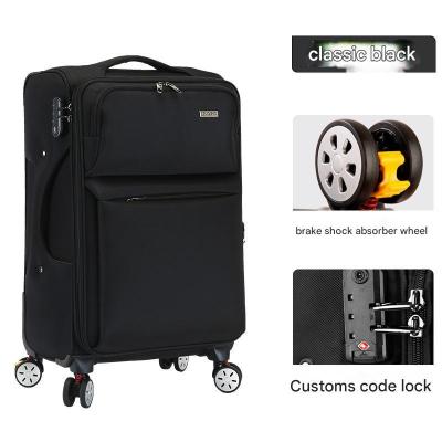 China 1750 Soft-shell Luggage with Embedded TSA Lock, Waterproof Oxford Cloth and Silent Universal Aircraft Wheels for sale