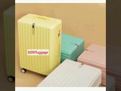 Red trolley suitcase suitcase universal wheel zipper durable password leather suitcase 24 inches