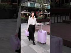 Set di bagagli da viaggio, set di valigie cosmetiche, Materiale PVC antigraffio e resistente all'usura, Valigia di grande capacità, Puleggia silenziosa + Serratura a combinazione