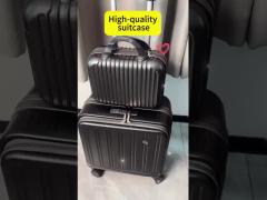 2pcs set travel luggage  Front-opening lid design, no need to put down flat, can stand to pick up th