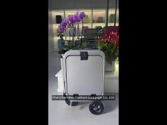 multifunctional electric ride-on suitcase, 20-inch, unisex, carry-on, tsa lock  , front opening